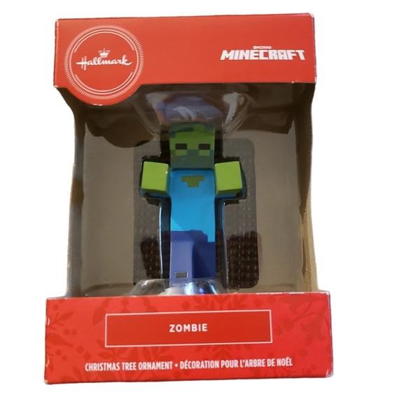 Hallmark | Holiday | Minecraft Zombie 29 Hallmark Red Box Gaming ...
